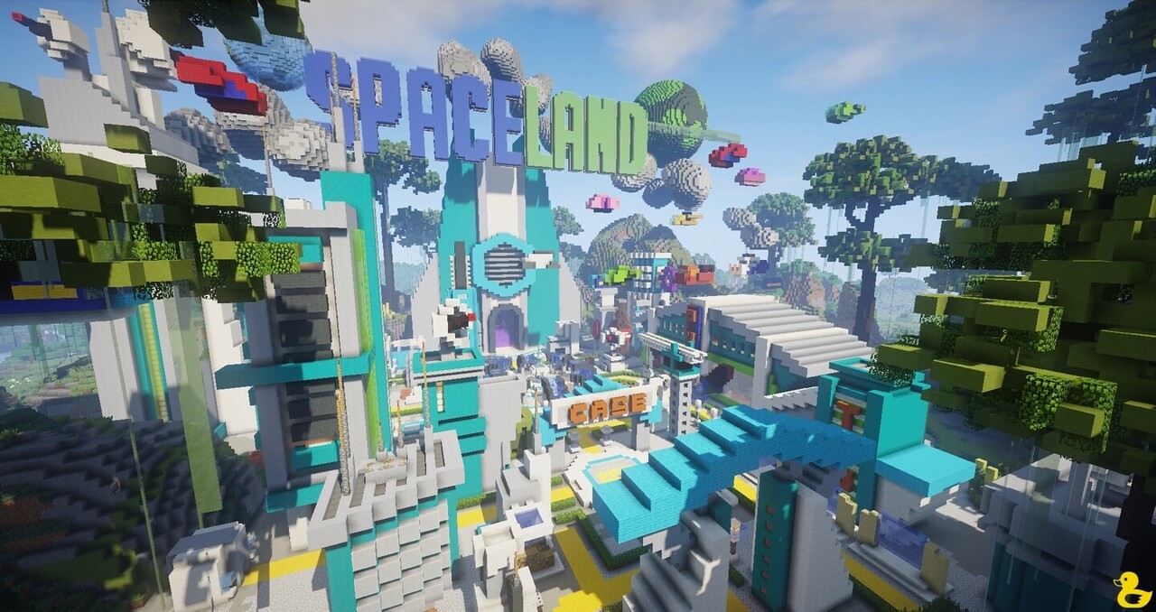 SpaceLand Spawn Minecraft Map