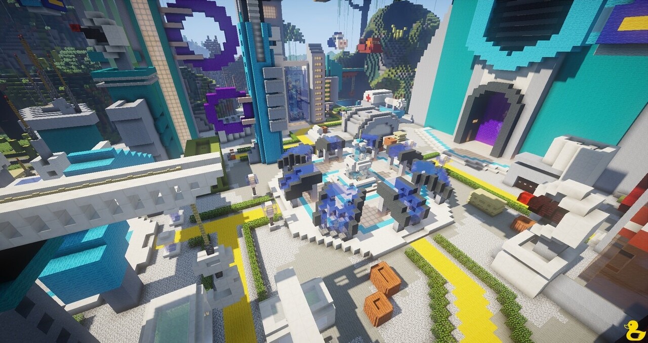 SpaceLand Spawn Minecraft Map