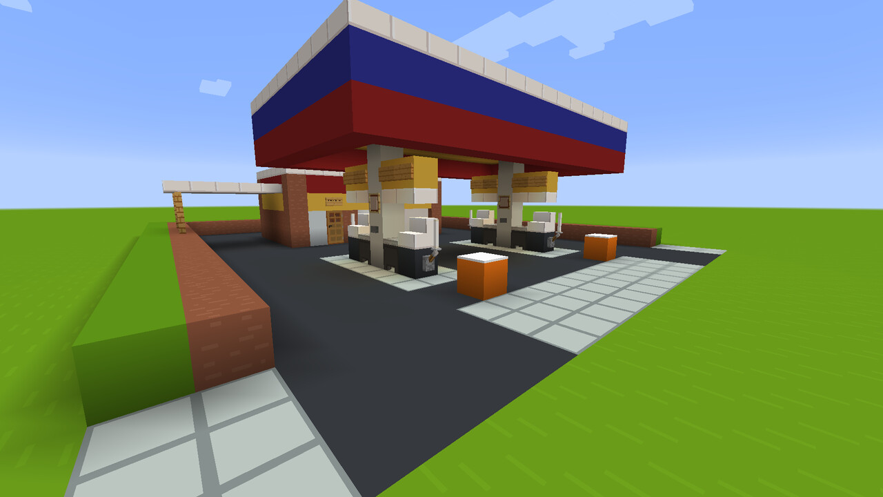 Petrol Station Minecraft Map
