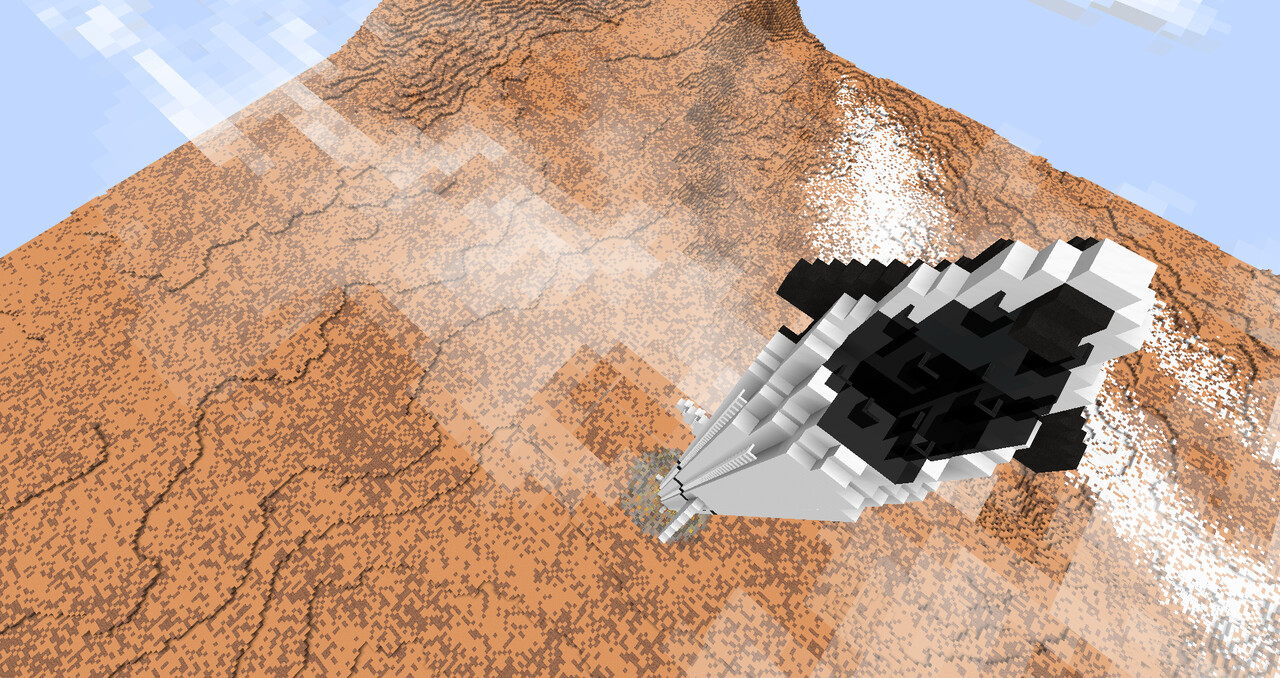 SpaceX Big Falcon Rocket [1:1 Scale] Minecraft Map