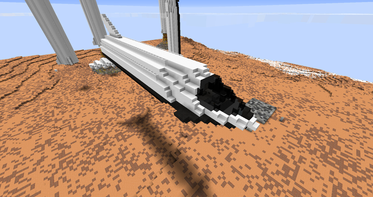 SpaceX Big Falcon Rocket [1:1 Scale] Minecraft Map