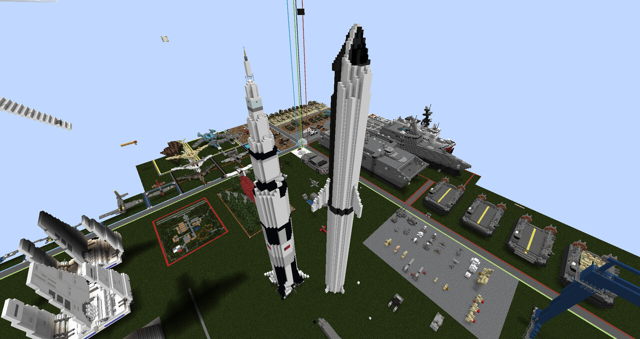 SpaceX Big Falcon Rocket [1:1 Scale] Minecraft Map