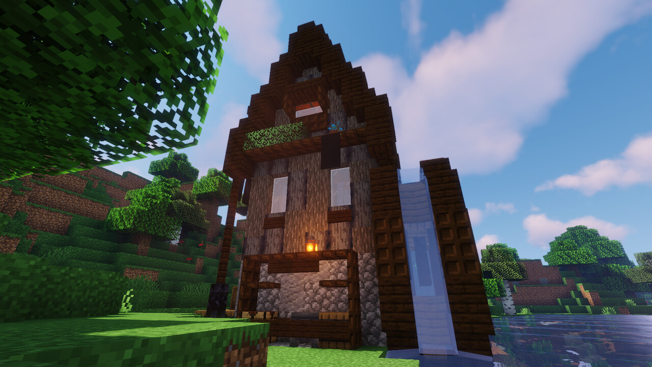 WaterMill Build Tutorial!!! Minecraft Map