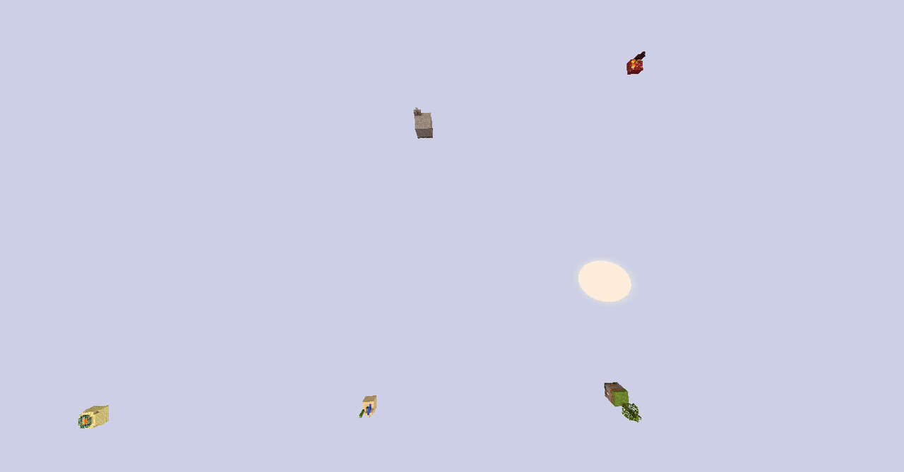 Skyblock with a endportal Minecraft Map