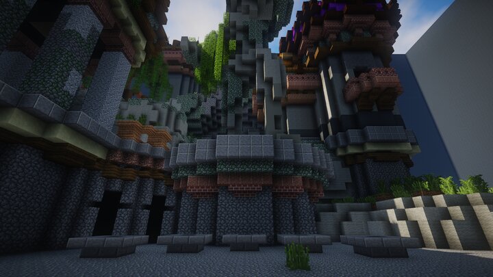 Floating temple lobby Minecraft Map
