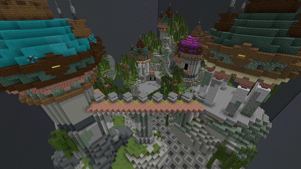 Floating temple lobby Minecraft Map