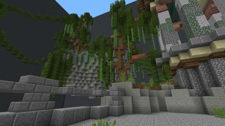 Floating temple lobby Minecraft Map