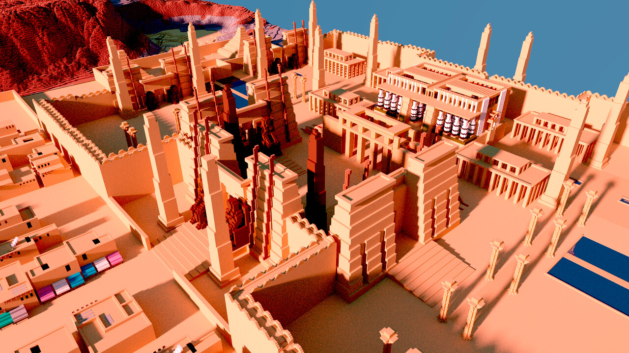(Yu-Gi-Oh!) Ancient Egypt: pharaoh Atem - (City) Minecraft Map