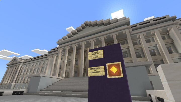 DEPARTMENT OF TREASURY BUILDING MCPE MAP Minecraft Map