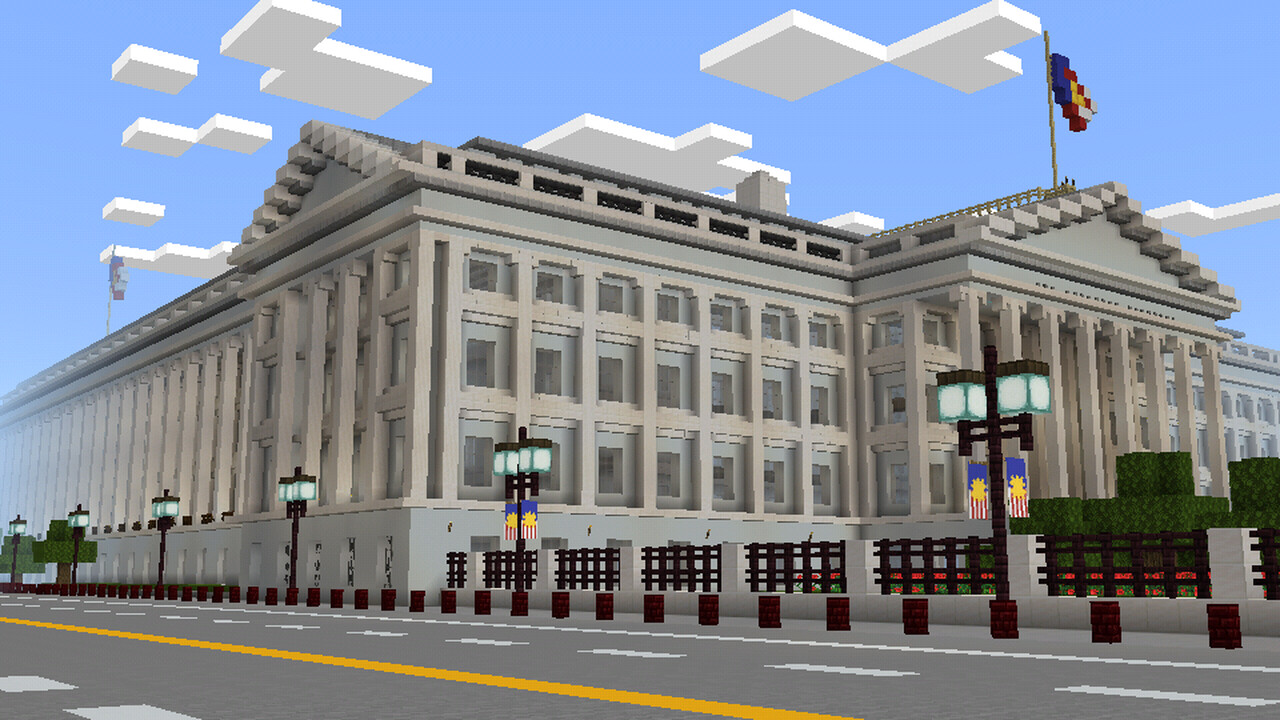DEPARTMENT OF TREASURY BUILDING MCPE MAP Minecraft Map