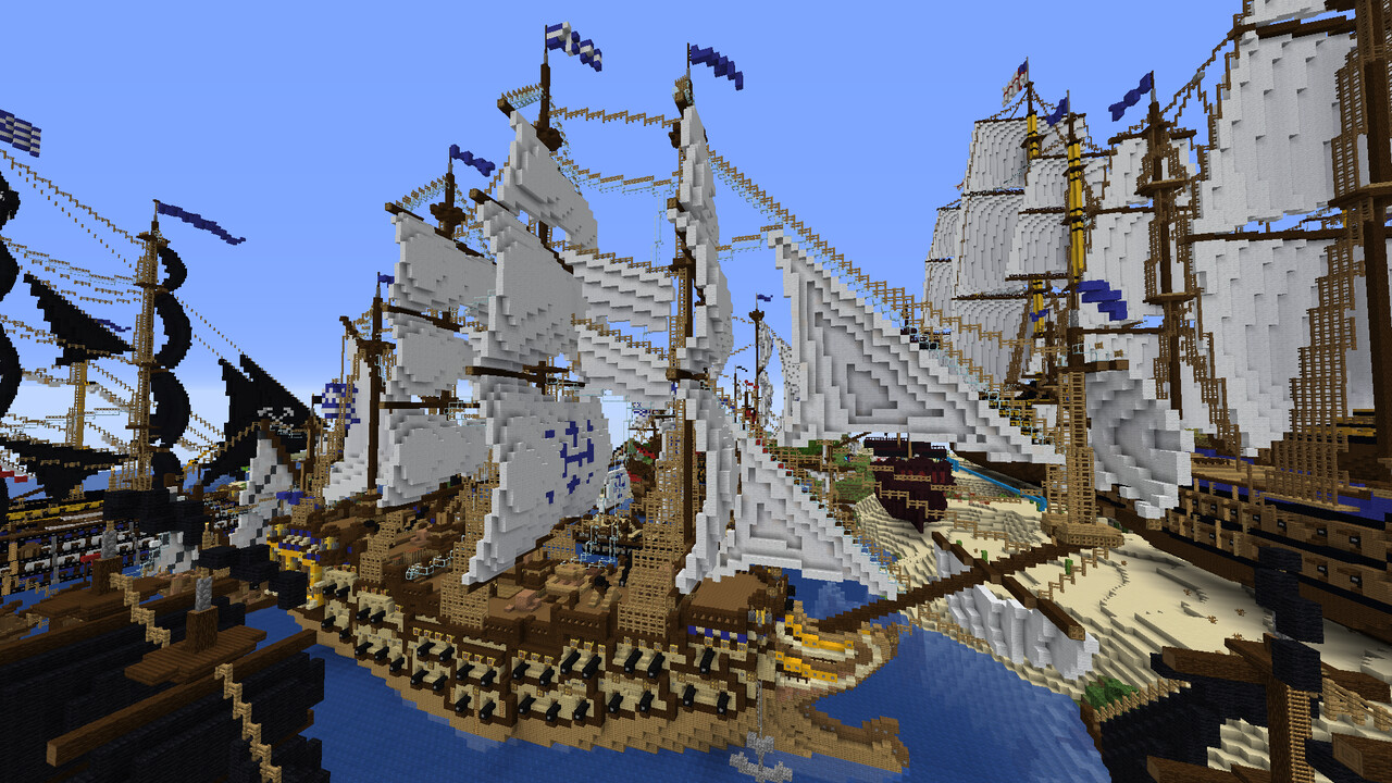 FRIGATES AND SHIPS FROM 18TH CENTURY Minecraft Map