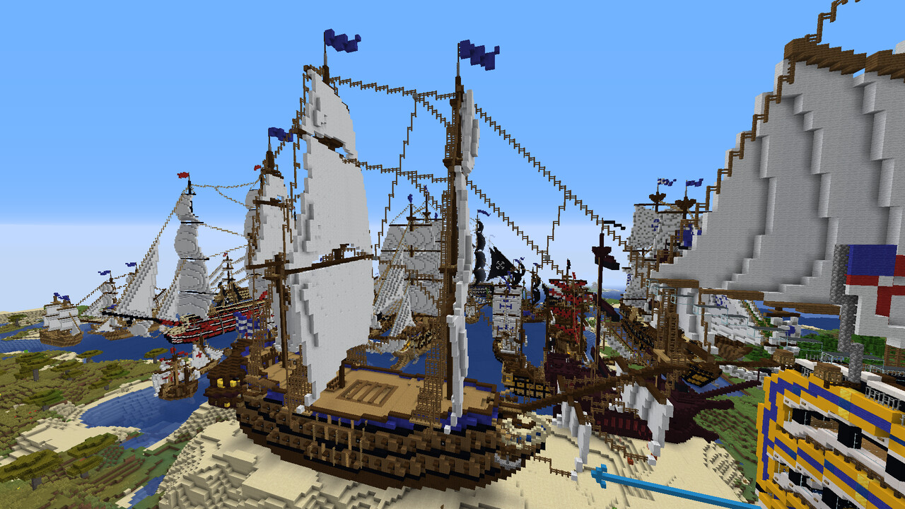 FRIGATES AND SHIPS FROM 18TH CENTURY Minecraft Map