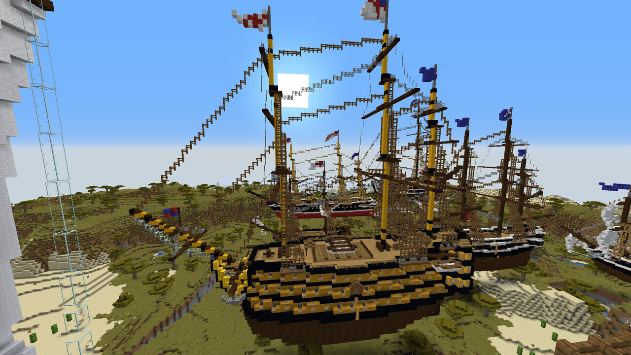 FRIGATES AND SHIPS FROM 18TH CENTURY Minecraft Map