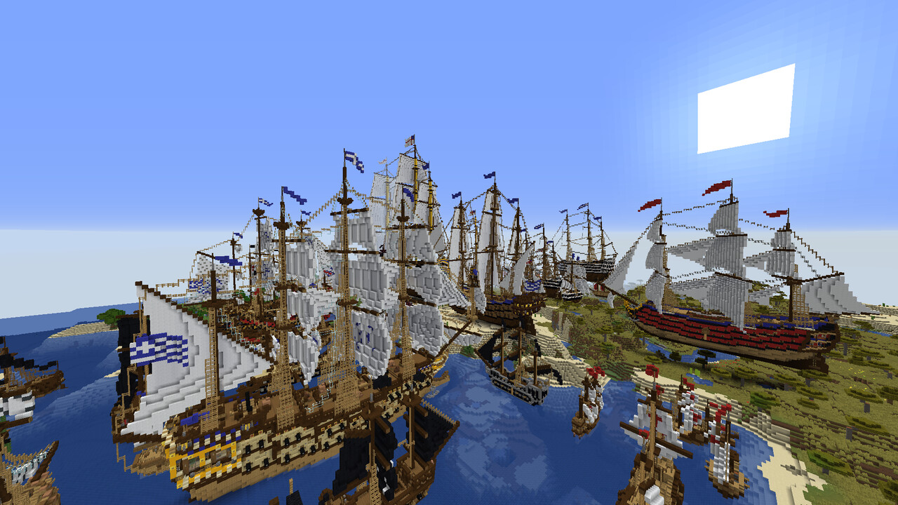 FRIGATES AND SHIPS FROM 18TH CENTURY Minecraft Map