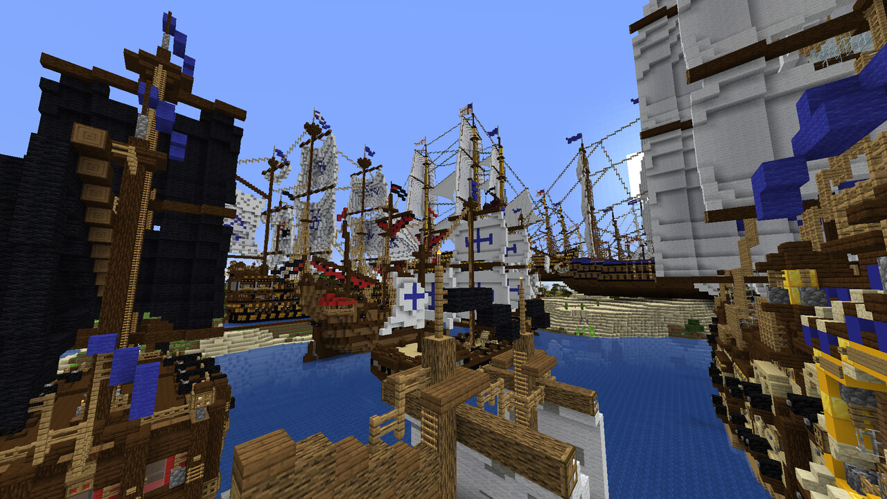 FRIGATES AND SHIPS FROM 18TH CENTURY Minecraft Map