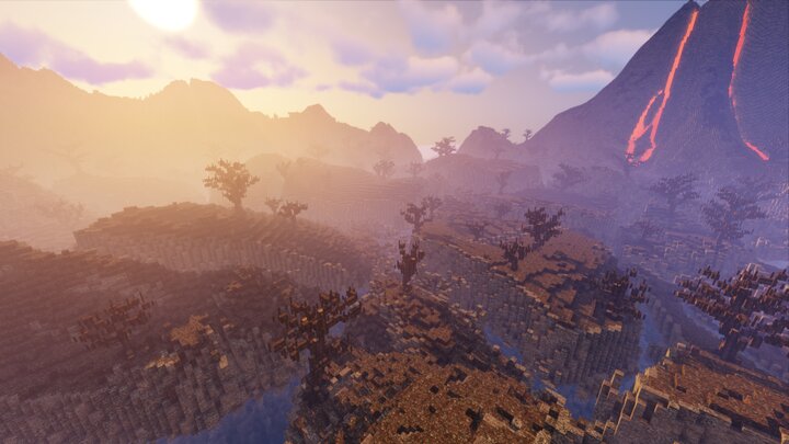 volcanic wasteland Minecraft Map