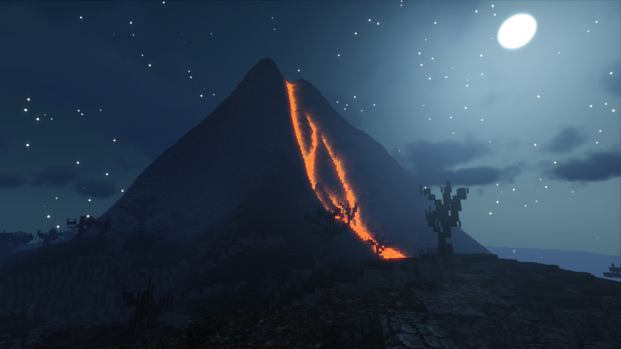 volcanic wasteland Minecraft Map