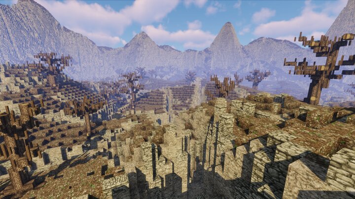 volcanic wasteland Minecraft Map