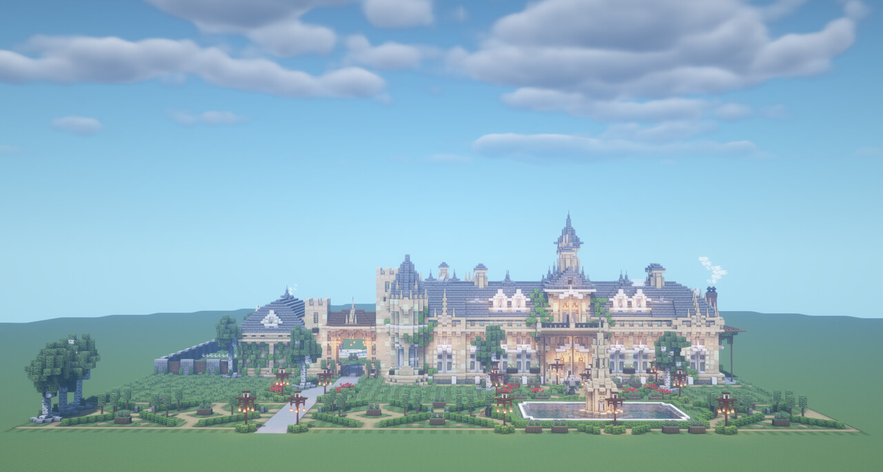 Sandstone Mansion Concept Build Minecraft Map