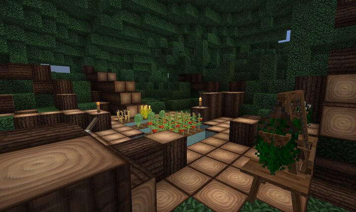 Center Tree Village Minecraft Map