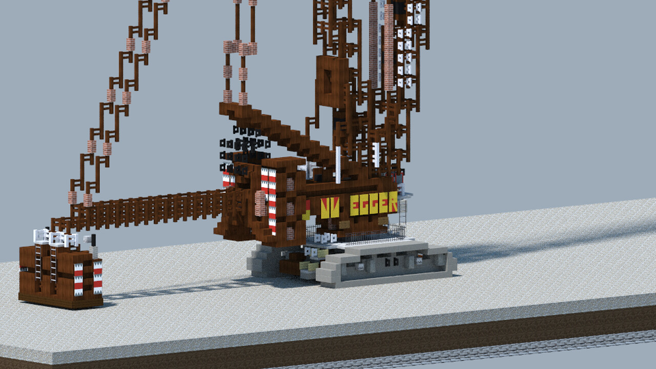 Liebherr LR 11000 Crawler Crane [With download] Minecraft Map