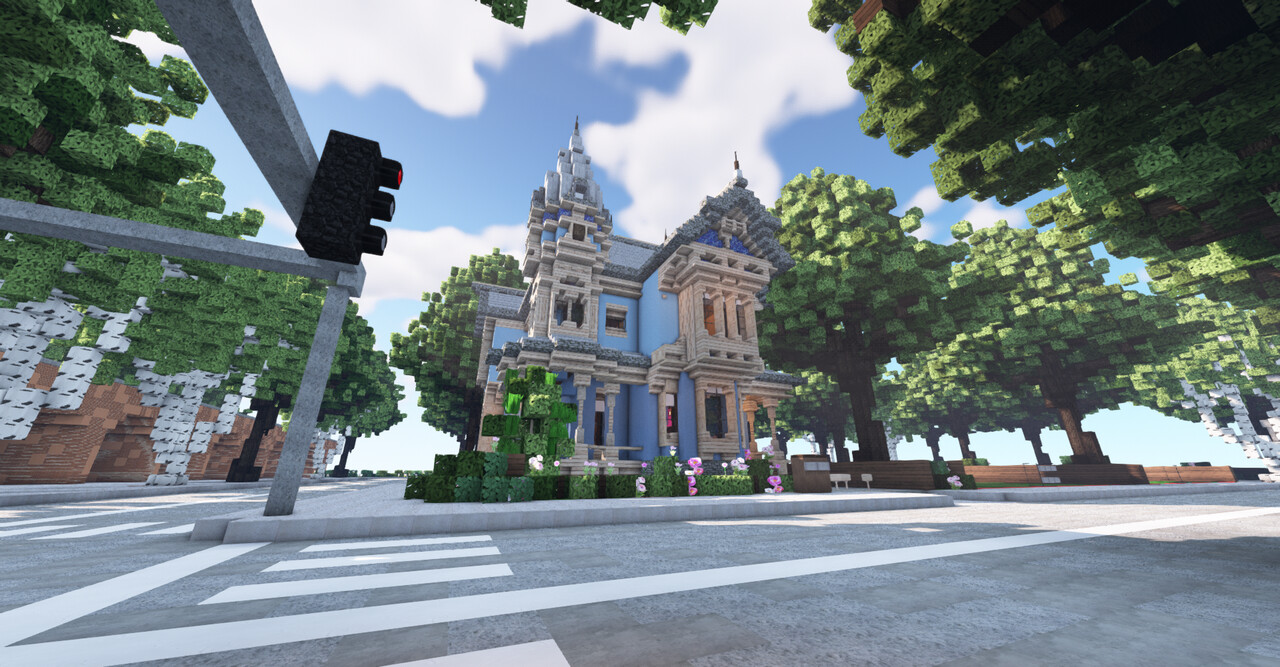 Minecraft showcase - Stunning Victorian House (Queen Anne Style ...