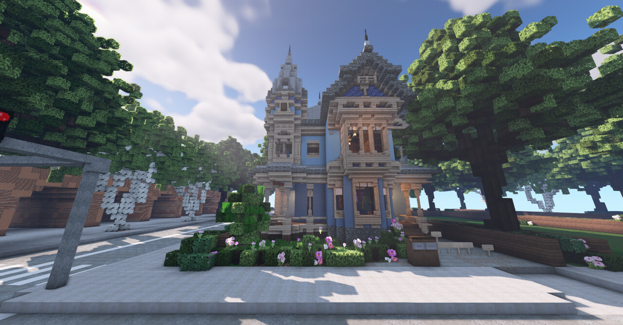 Minecraft showcase - Stunning Victorian House (Queen Anne Style ...
