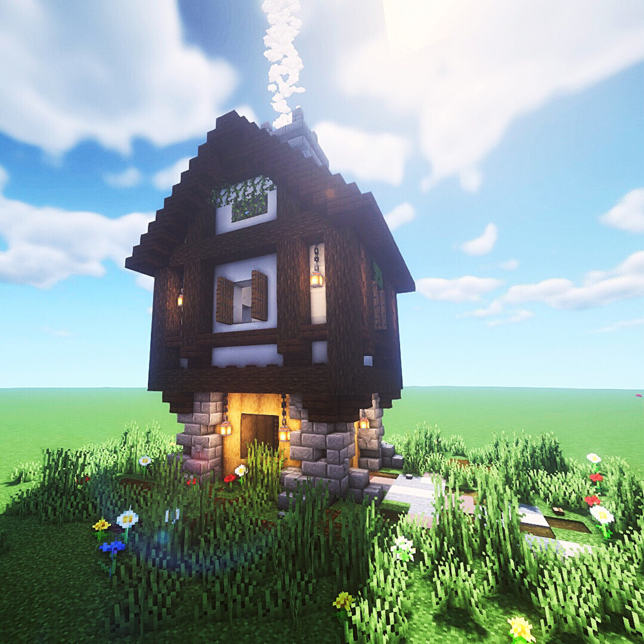 ~ Medieval style Starter Home ~ Minecraft Map