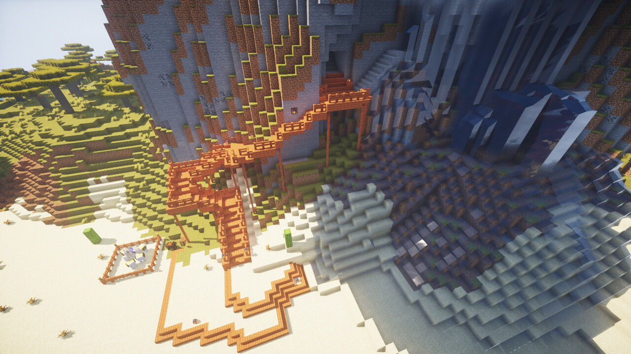 Simple Japanese Mountain House Minecraft Map