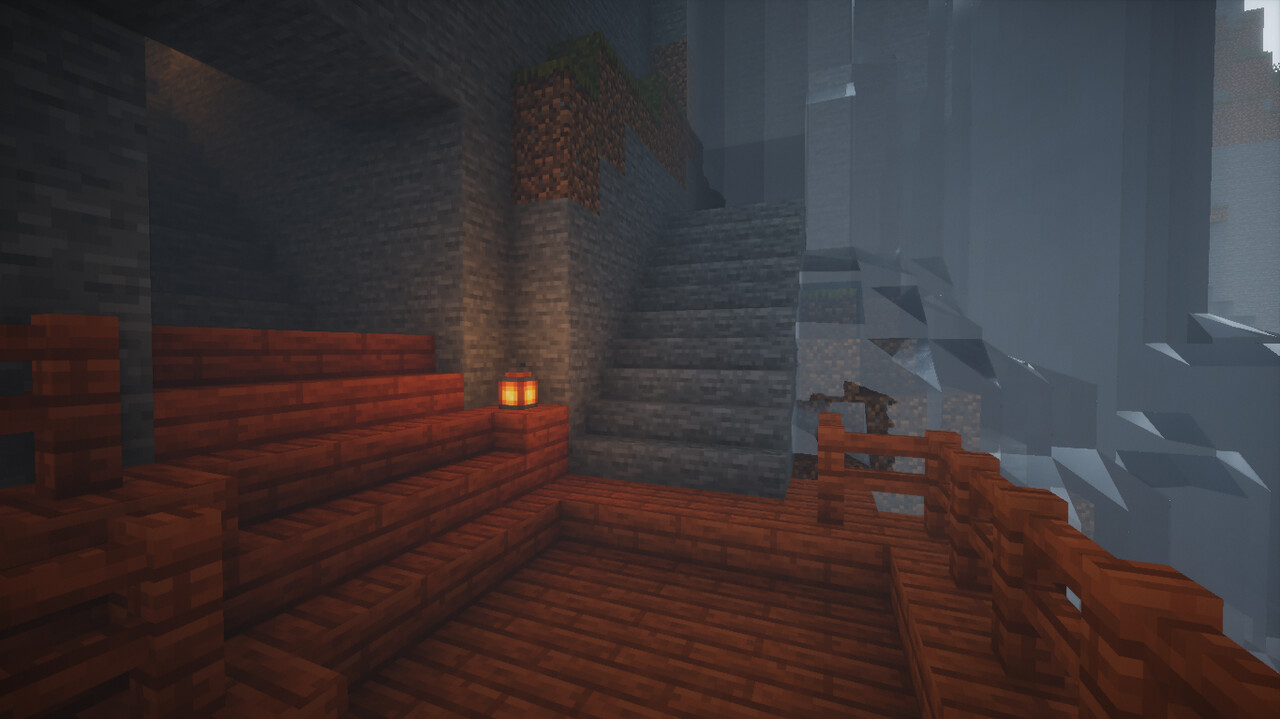 Simple Japanese Mountain House Minecraft Map