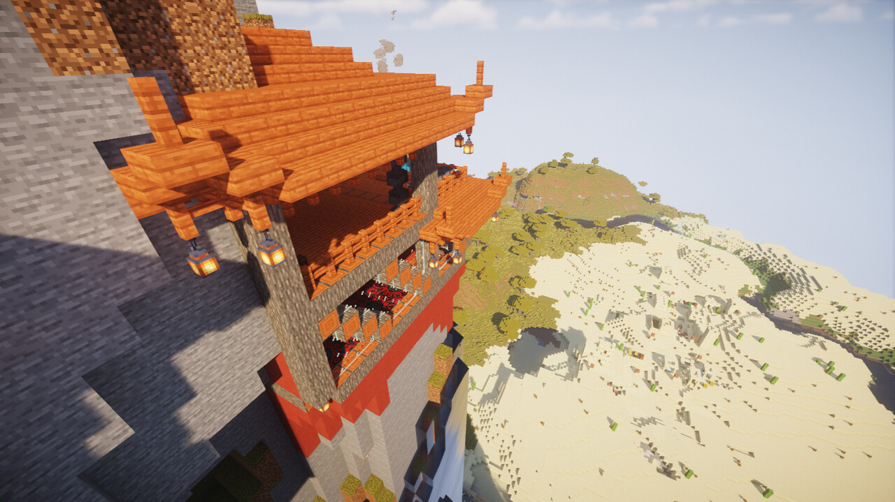 Simple Japanese Mountain House Minecraft Map