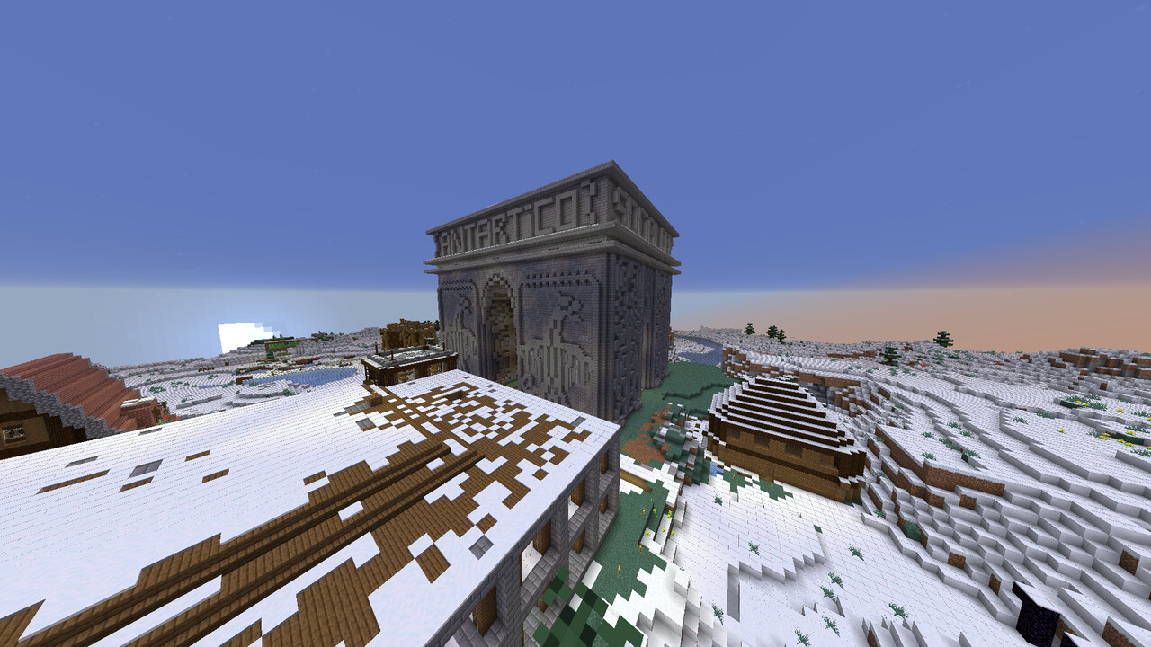 Social Republic of Antartico city gate Minecraft Map
