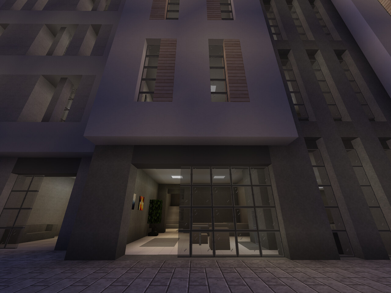 Small Modern Apartment Building Minecraft Map