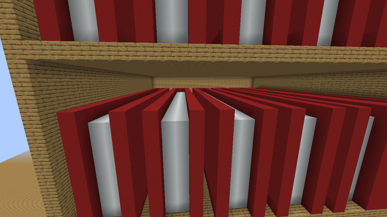 Bookshelf schematic Minecraft Map