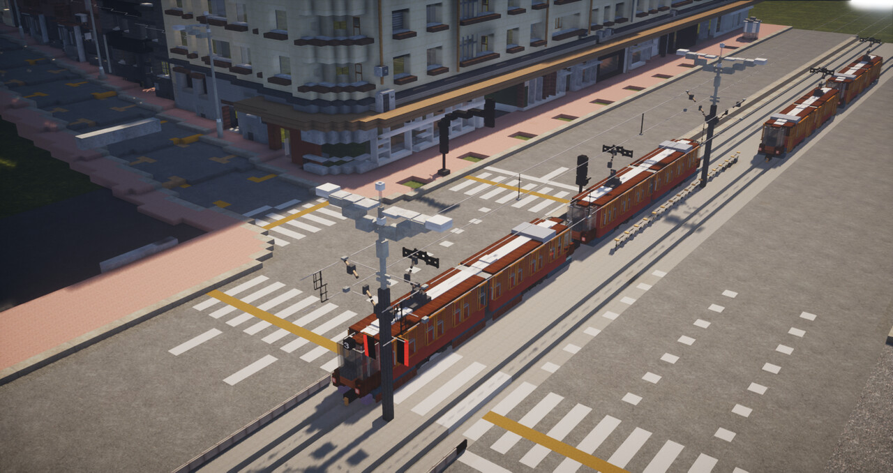 Tatra KT4 Belgrade Tram Minecraft Map