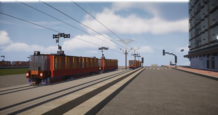 Tatra KT4 Belgrade Tram Minecraft Map
