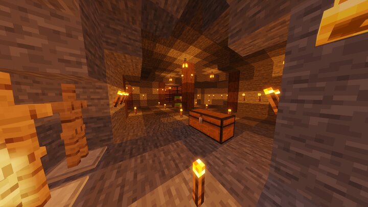 Cave Survival Base Minecraft Map