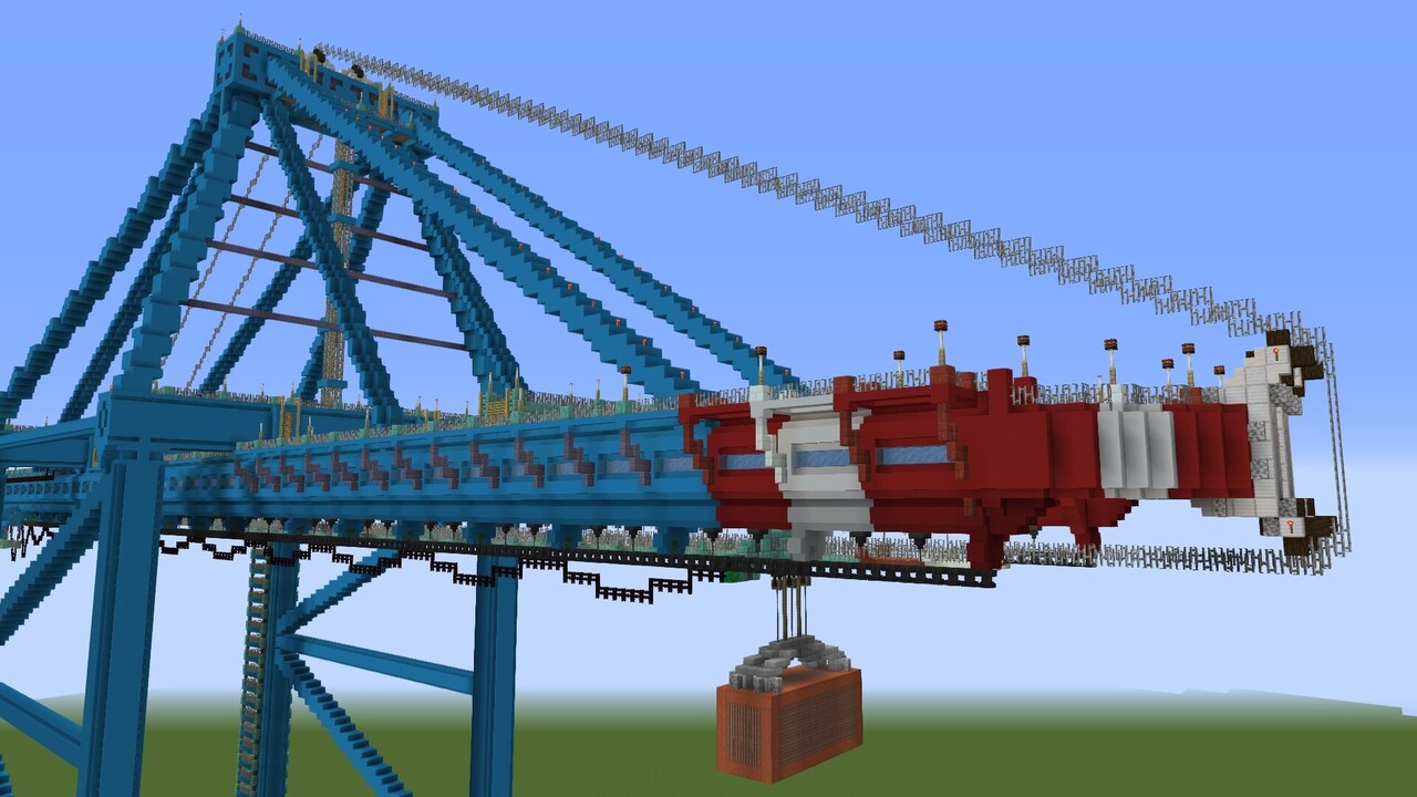 Gantry port crane (STS) Minecraft Map