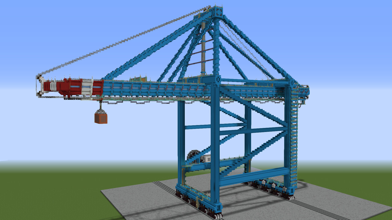 Gantry port crane (STS) Minecraft Map