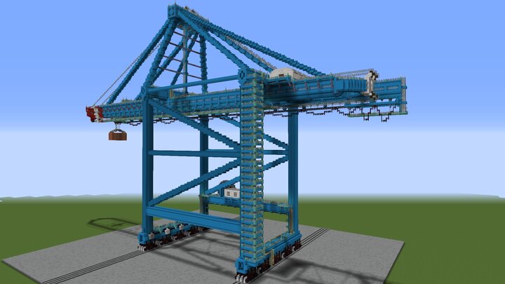Gantry port crane (STS) Minecraft Map