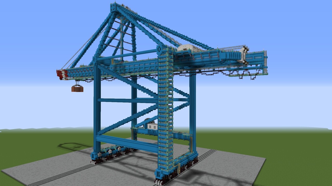 Gantry port crane (STS) Minecraft Map