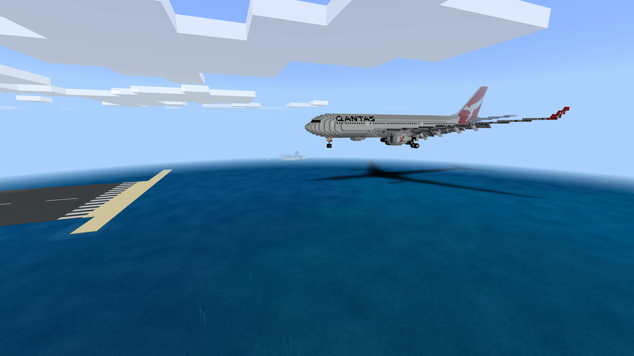 Airbus A330-200 landing Minecraft Map