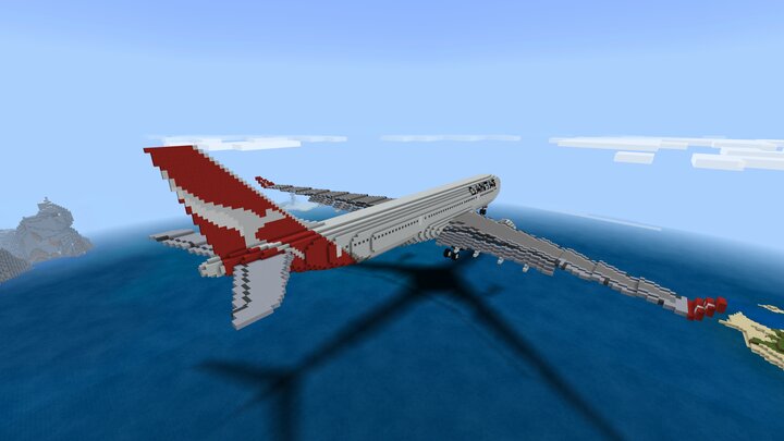 Airbus A330-200 landing Minecraft Map