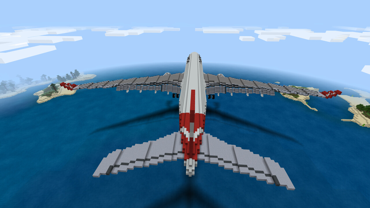Airbus A330-200 landing Minecraft Map