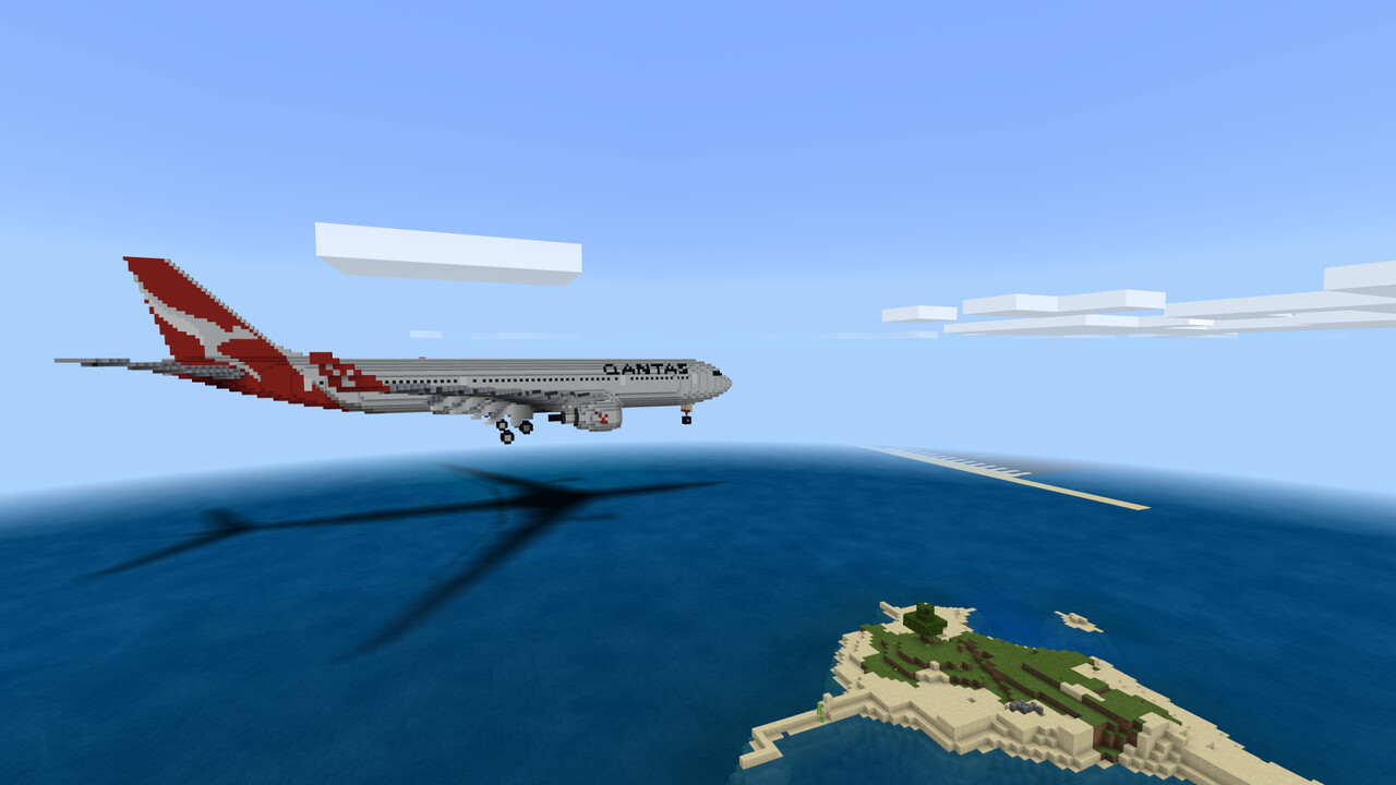 Airbus A330-200 landing Minecraft Map