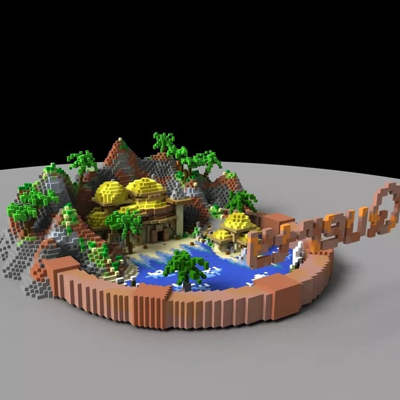 Minecraft Lobby [mc.querty.eu] Tropical Lobby Minecraft Map