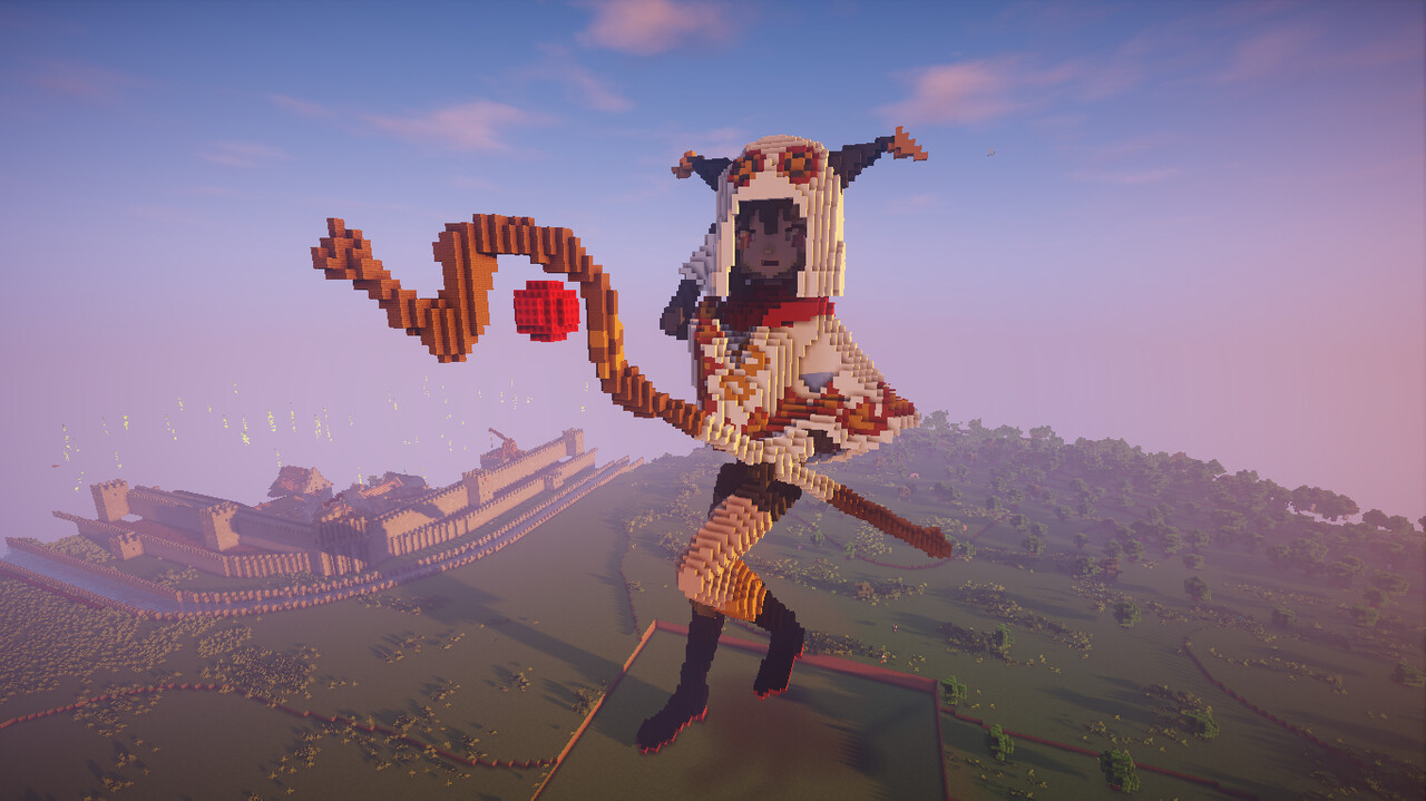 Estatua Megumin Minecraft Map