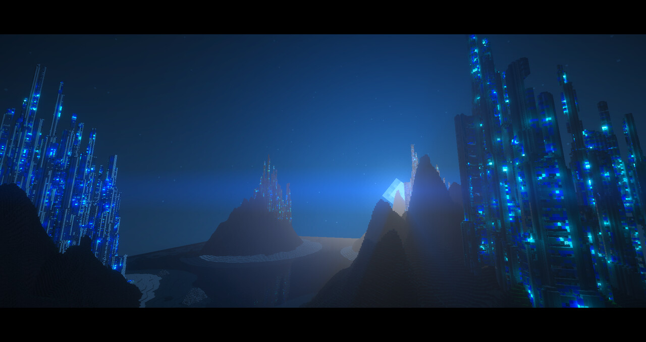 Alien castle city island Minecraft Map