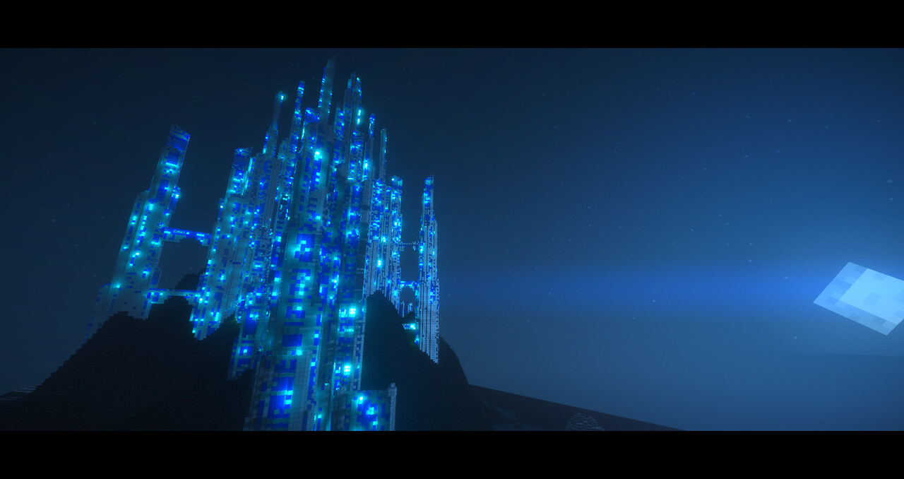 Alien castle city island Minecraft Map