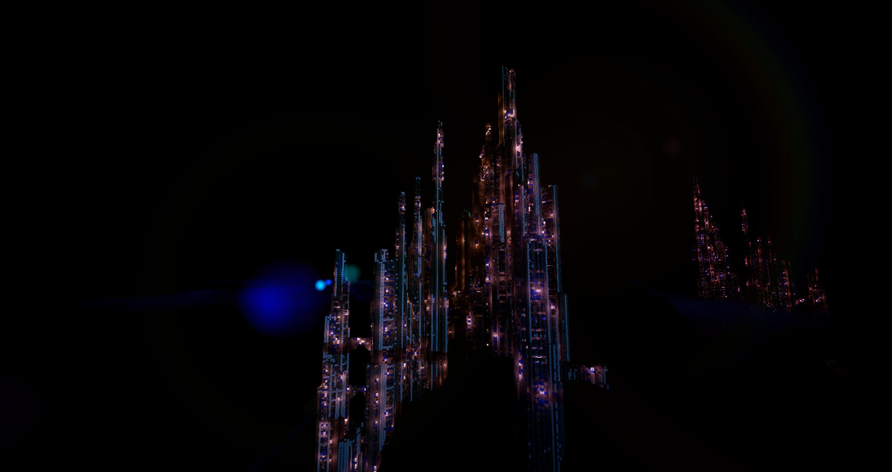 Alien castle city island Minecraft Map